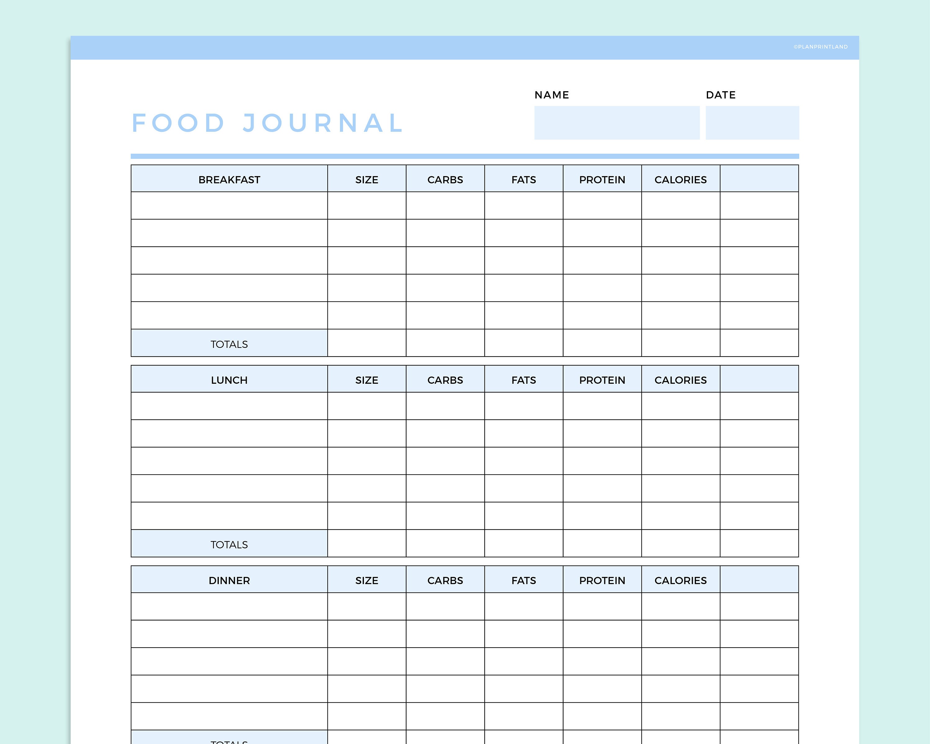 Editable Food Journal Printable Fillable Food Tracker Food - Etsy Canada