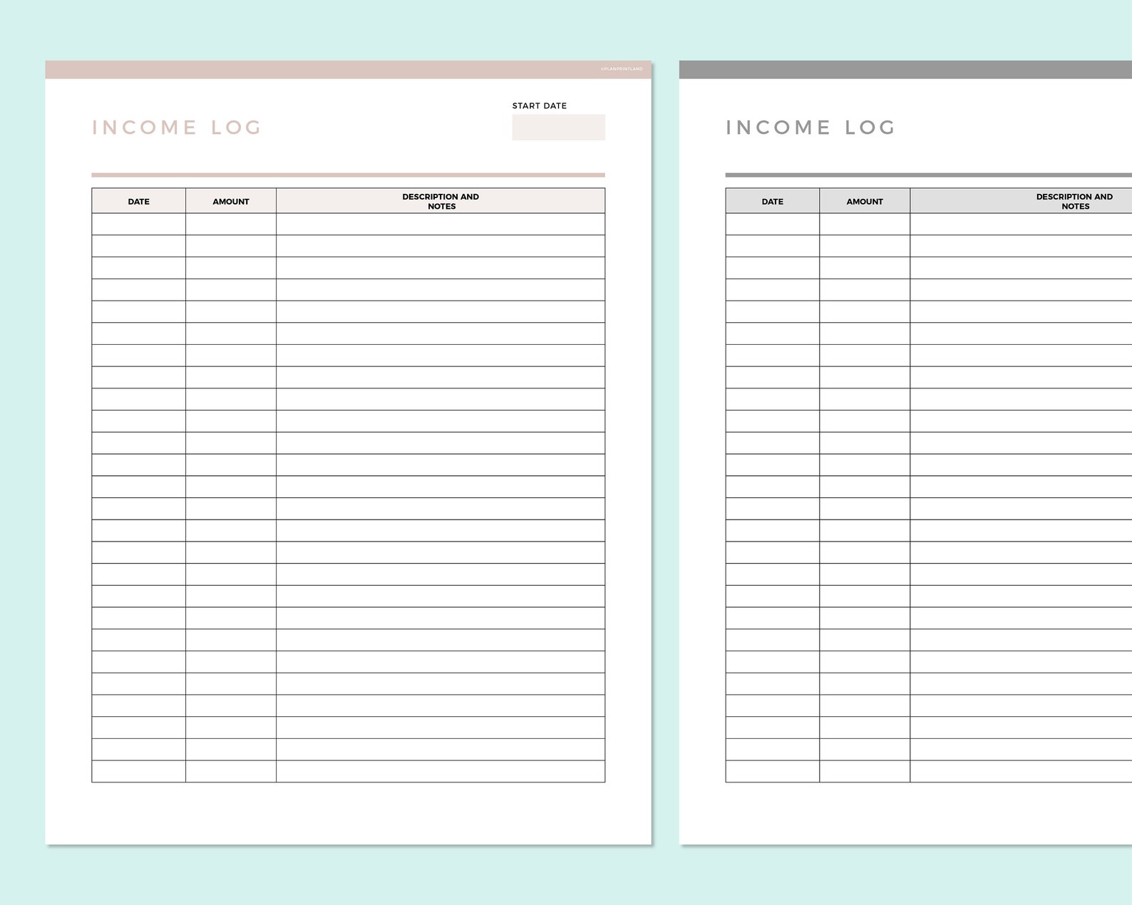 Editable Income Tracker Printable Fillable Income Log Side - Etsy UK