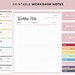 Printable University Workshop Notes Print at Home College - Etsy