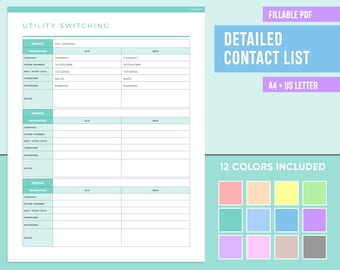 UTILITY TRACKING TEMPLATE - Etsy