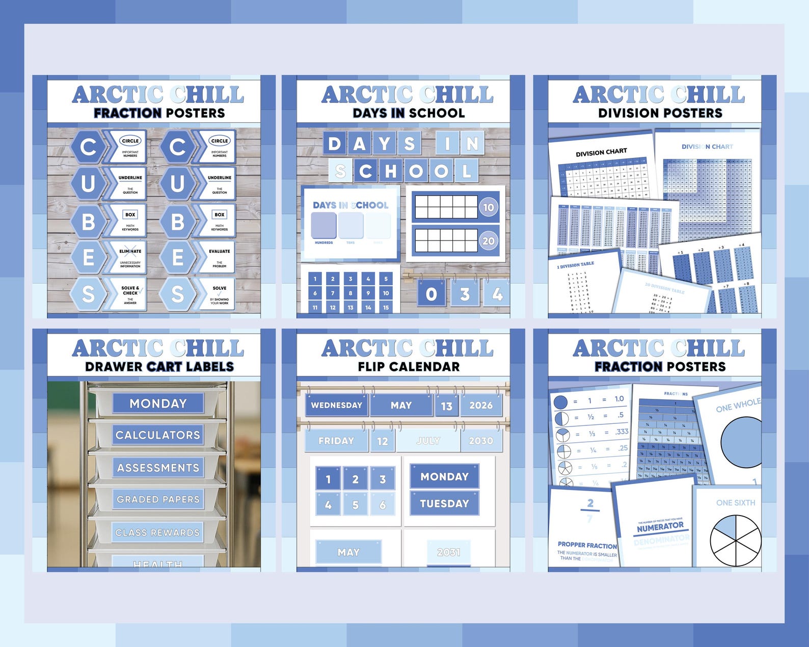 Blue Classroom Decor Bundle - Classroom Decorations - Teacher Resources ...