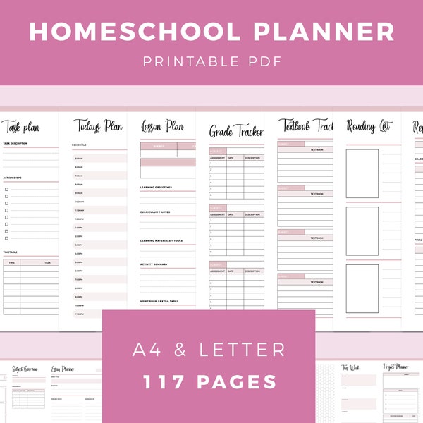 Homeschool Planner Printable - Etsy