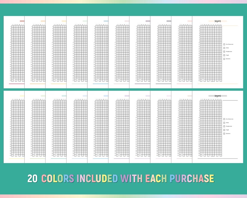 A5 Seizure Tracker, Printable Epilepsy Journal, Simple Seizure ...