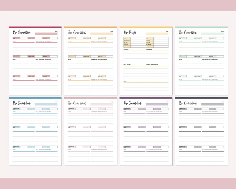 MLM Rep Conversation Log Printable Conversation Tracking - Etsy