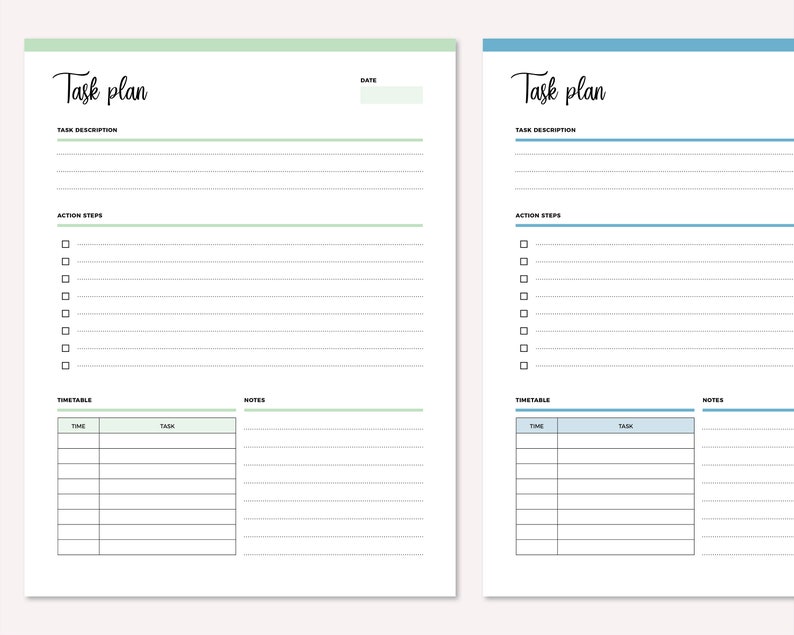 Printable Task Planner, ADHD Task Planner, Project Planner, ADHD ...