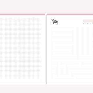 Printable Notes Pages | Print at Home Planner Pages Note Taking Pack ...