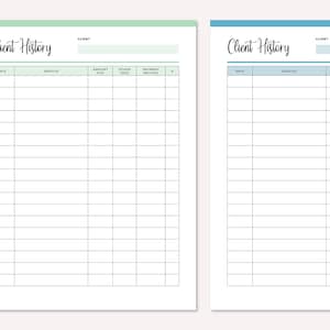 Printable Client Book, Client Payment Log, Business Payment Tracker ...
