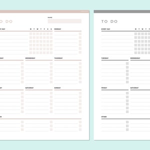 Editable to Do List Printable, Fillable to Do Planner, Daily To-do ...