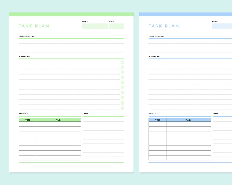 Editable Task Planner Printable ADHD Task Planner Project - Etsy