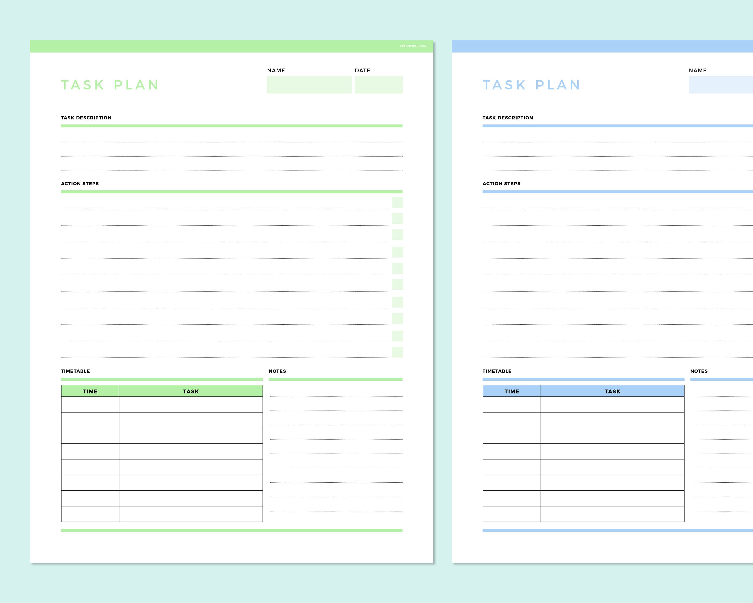 Editable Task Planner Printable, ADHD Task Planner, Project Planner ...