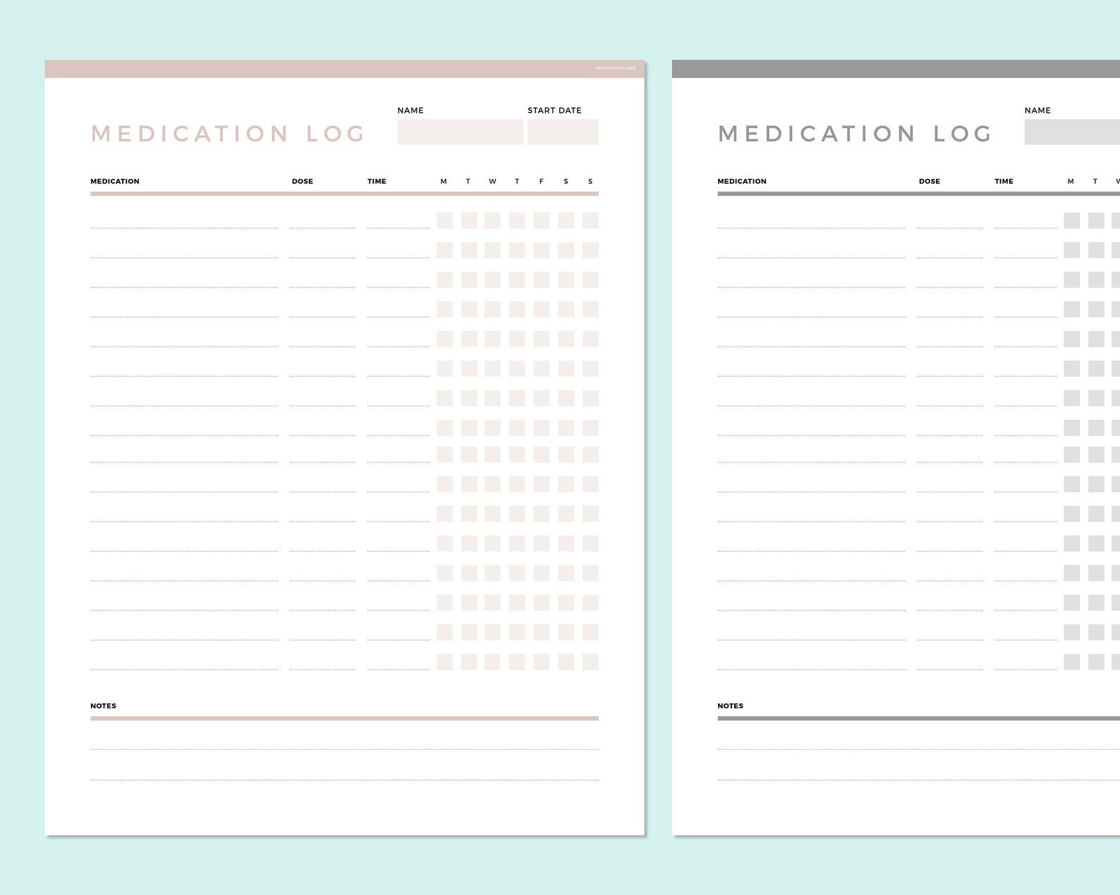 Editable Medication Tracker Printable, Fillable Medication Log ...