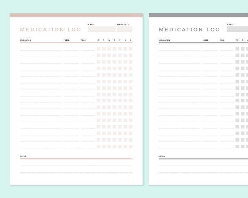 Editable Medication Tracker Printable Fillable Medication - Etsy