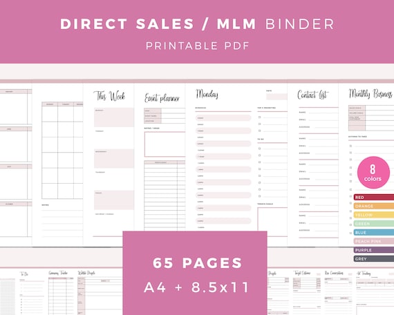Direct Sales Planner CEO Planner MLM Planner Printable - Etsy