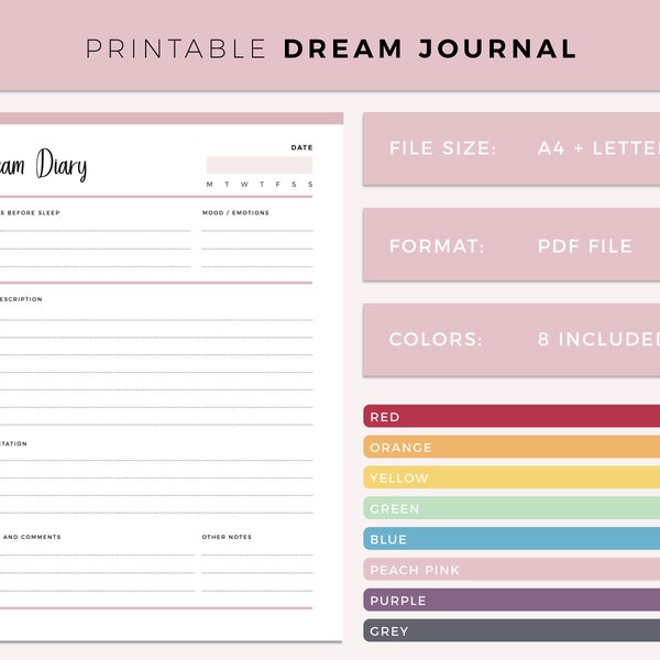 Dream Journal - Etsy