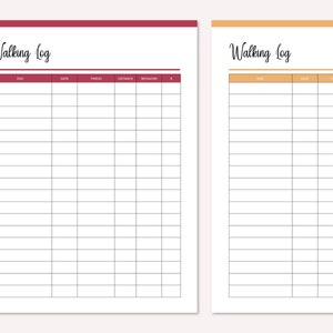 Printable Dog Walking Log, Dog Walker Log, Dog Walking Business ...