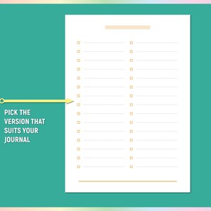 A5 Blank List Template, Printable Checklist Tracker, Printable Blank ...