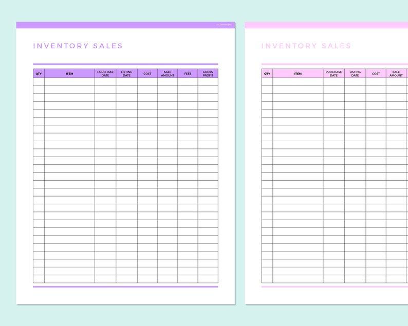 Editable Inventory Tracker Printable Fillable Inventory - Etsy France