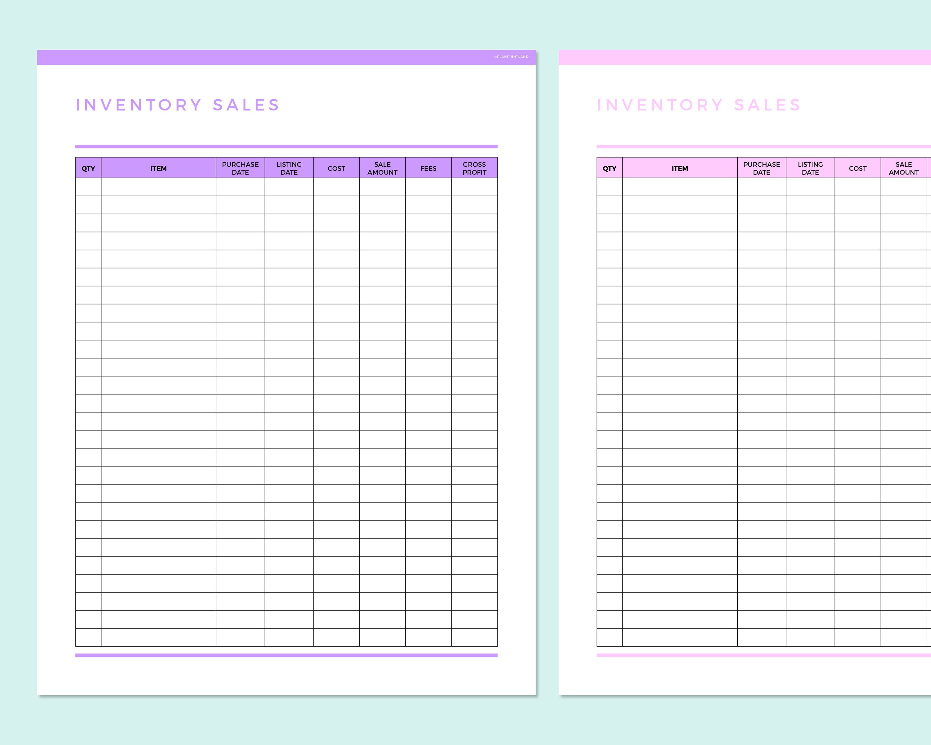 Editable Inventory Tracker Printable Fillable Inventory - Etsy Australia