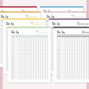 Step Tracker Printable, Step Counter, Daily Step Log, Monthly Step ...