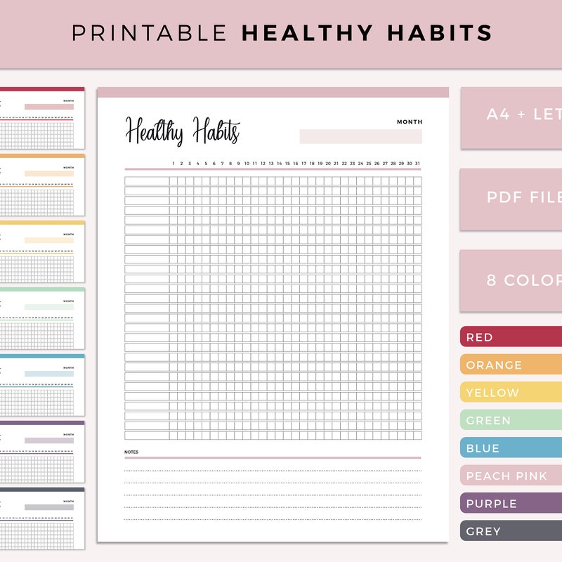 Printable Health Tracker - Etsy