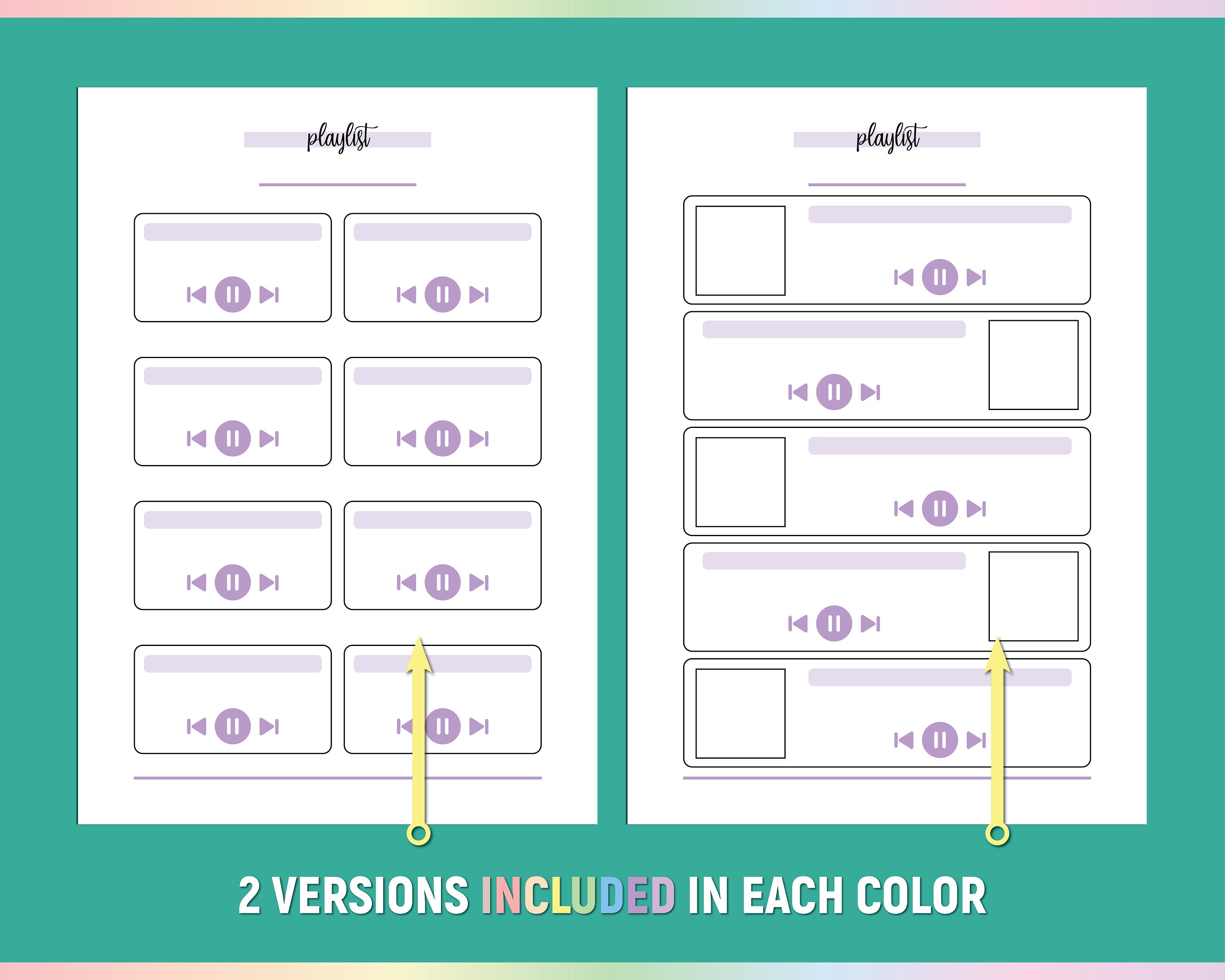 A5 Music Playlist Template, Printable Song of the Month Journal ...