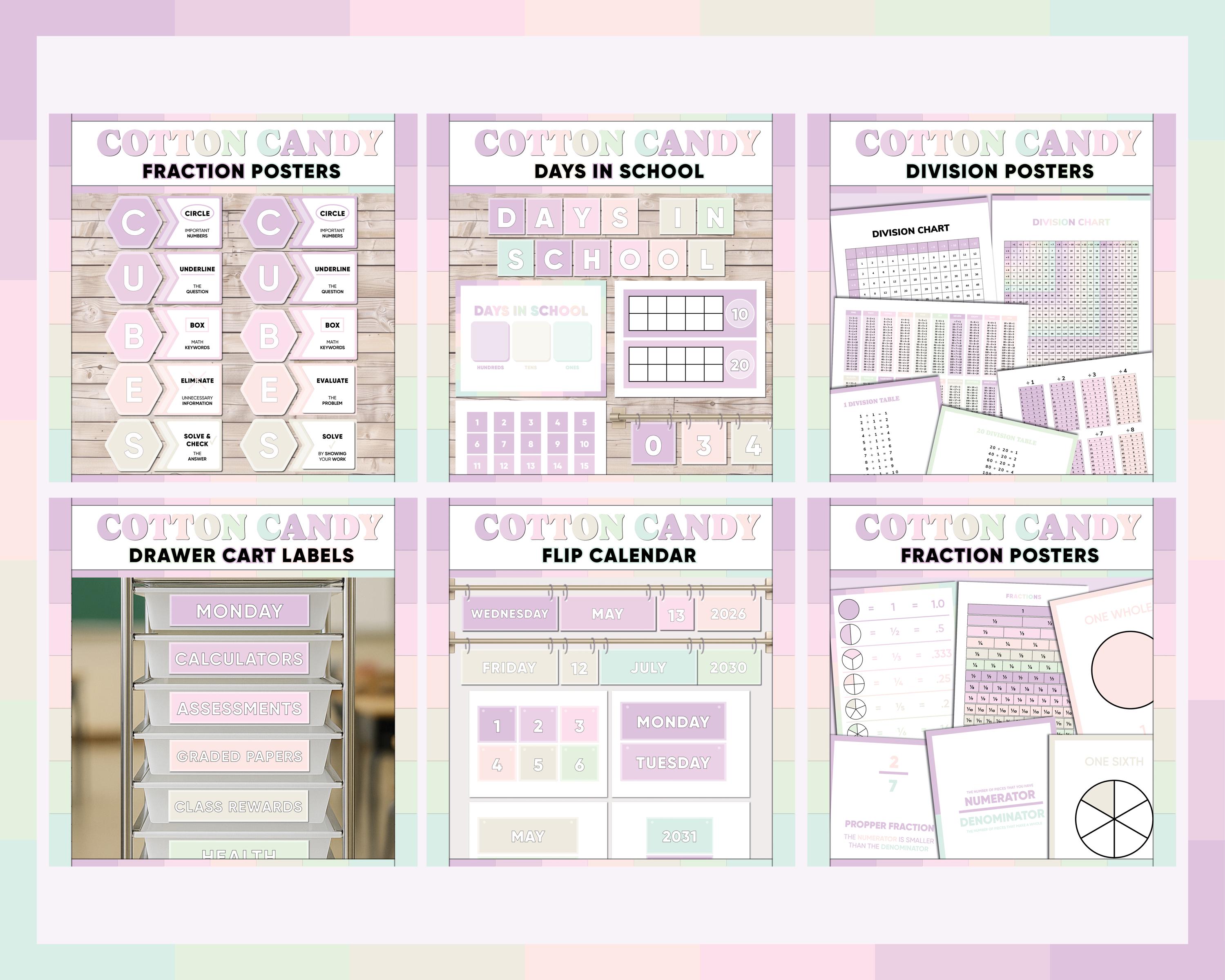Pastel Classroom Decor Bundle | Pale Purple Pink Classroom Theme ...