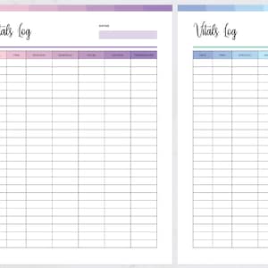 Printable Vitals Log, Blood Pressure Log, Vital Signs Sheet, Vital Sign ...