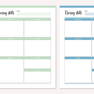 Nursing Skills Sheet Printable, Nursing Student Notes, Nursing School ...