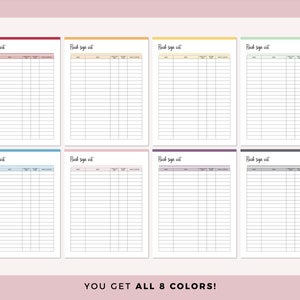 Printable Library Book Sign Out Sheet, Book Sign Out Form, School ...