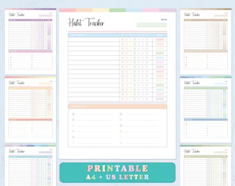 Habit Tracker Printable. Routine Tracker. Note What You Need to Do to ...