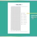 A5 Tennis Practice Tracker, Printable Tennis Training Journal, Simple ...