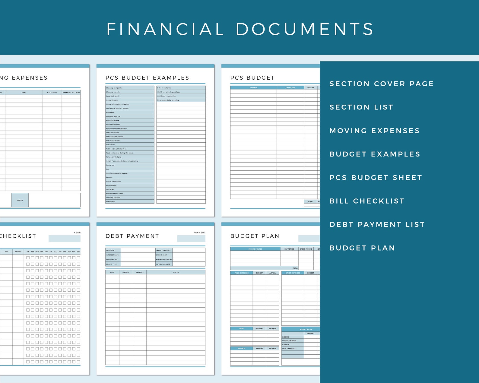 PCS Binder Printable PCS Checklist Military Move Planner - Etsy