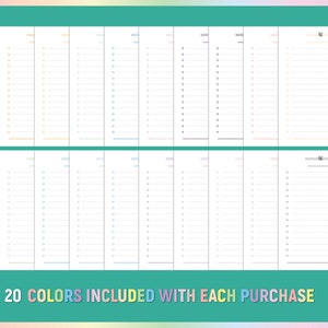 A5 Blank List Template, Printable Checklist Tracker, Printable Blank ...