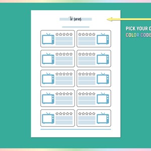 A5 Tv Series Template, Printable Series Watchlist Tracker, Printable ...