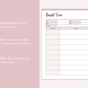 Printable Cleaning Business Request Forms, Painting Business Request ...