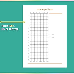A5 Soccer Practice Tracker, Printable Soccer Training Journal, Simple ...