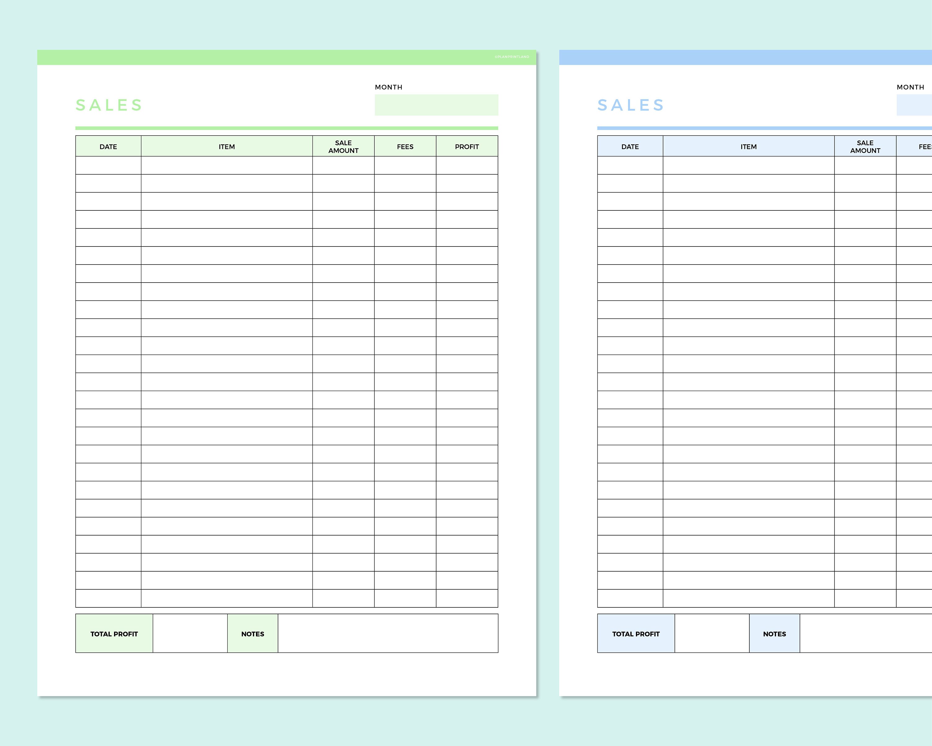 Editable Monthly Sales Tracker Printable Fillable Order - Etsy UK