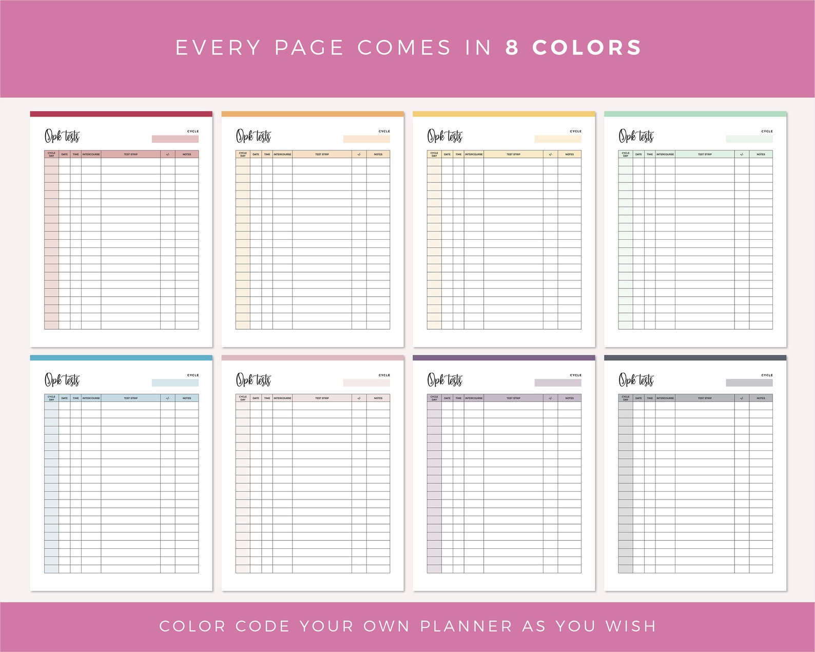 IVF Planner Printable, TTC Journal, Fertility Planner, IUI Medication ...