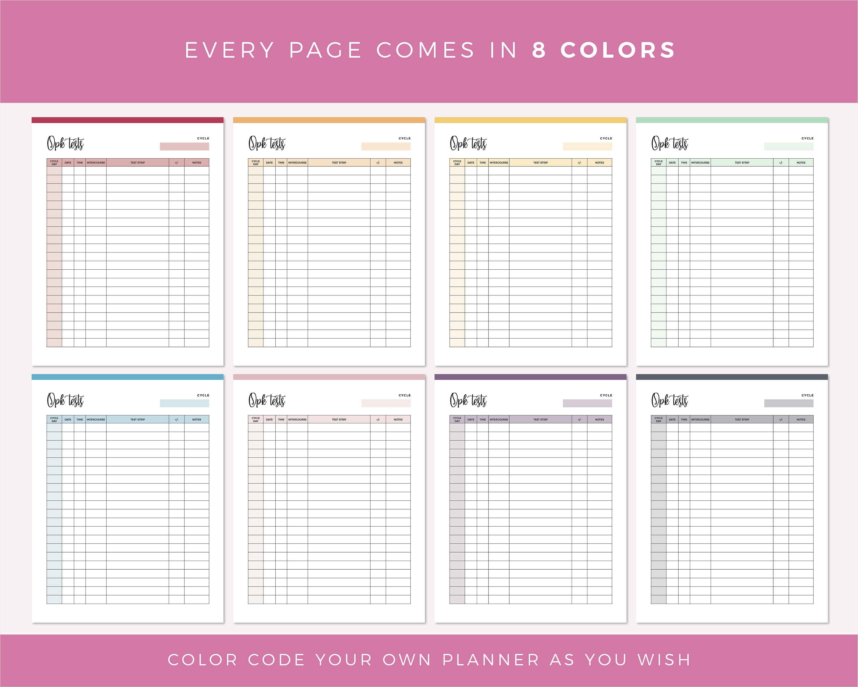 IVF Planner Printable, TTC Journal, Fertility Planner, IUI Medication ...