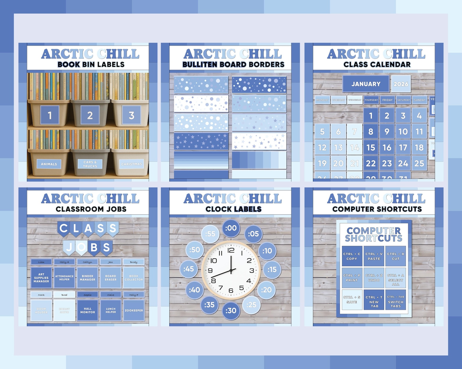 Blue Classroom Decor Bundle - Classroom Decorations - Teacher Resources ...