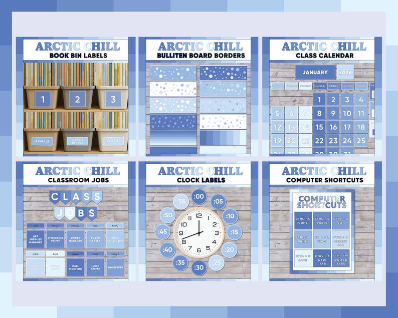 Blue Classroom Decor Bundle - Classroom Decorations - Teacher Resources ...