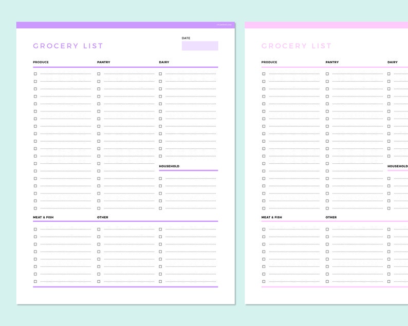 Editable Grocery List Printable Fillable Shopping List - Etsy Australia