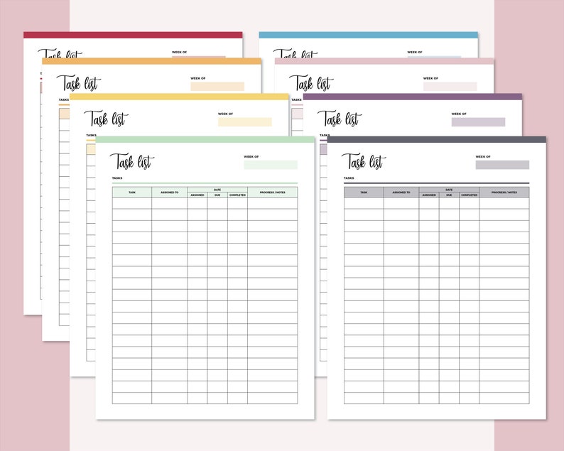 Employee Task List Printable Work Allocation Sheet Daily - Etsy