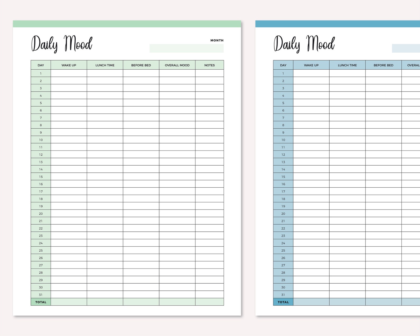Printable Mood Tracker Daily Mood Tracking Emotion Log | Etsy