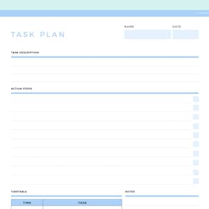 Editable Task Planner Printable, ADHD Task Planner, Project Planner ...