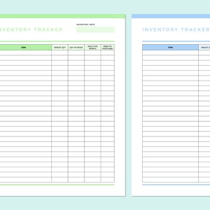 Editable Inventory Tracker Printable, Fillable Inventory Template ...