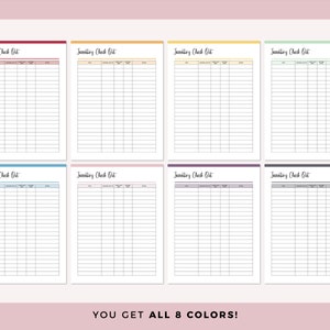 Printable Inventory Sign Out Sheet, Check Out Form, Checkout List ...