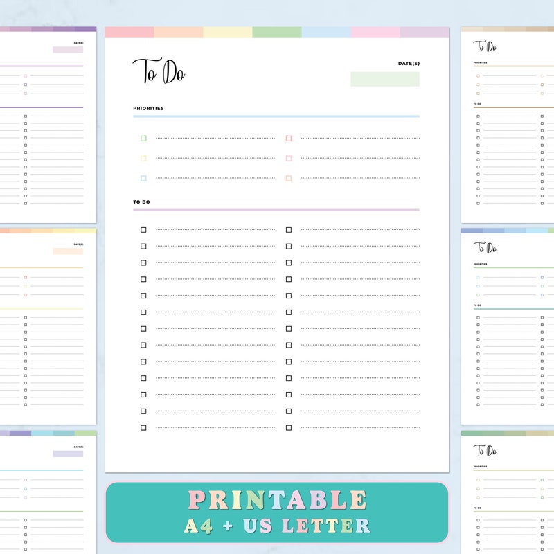 To Do List Printable - Etsy