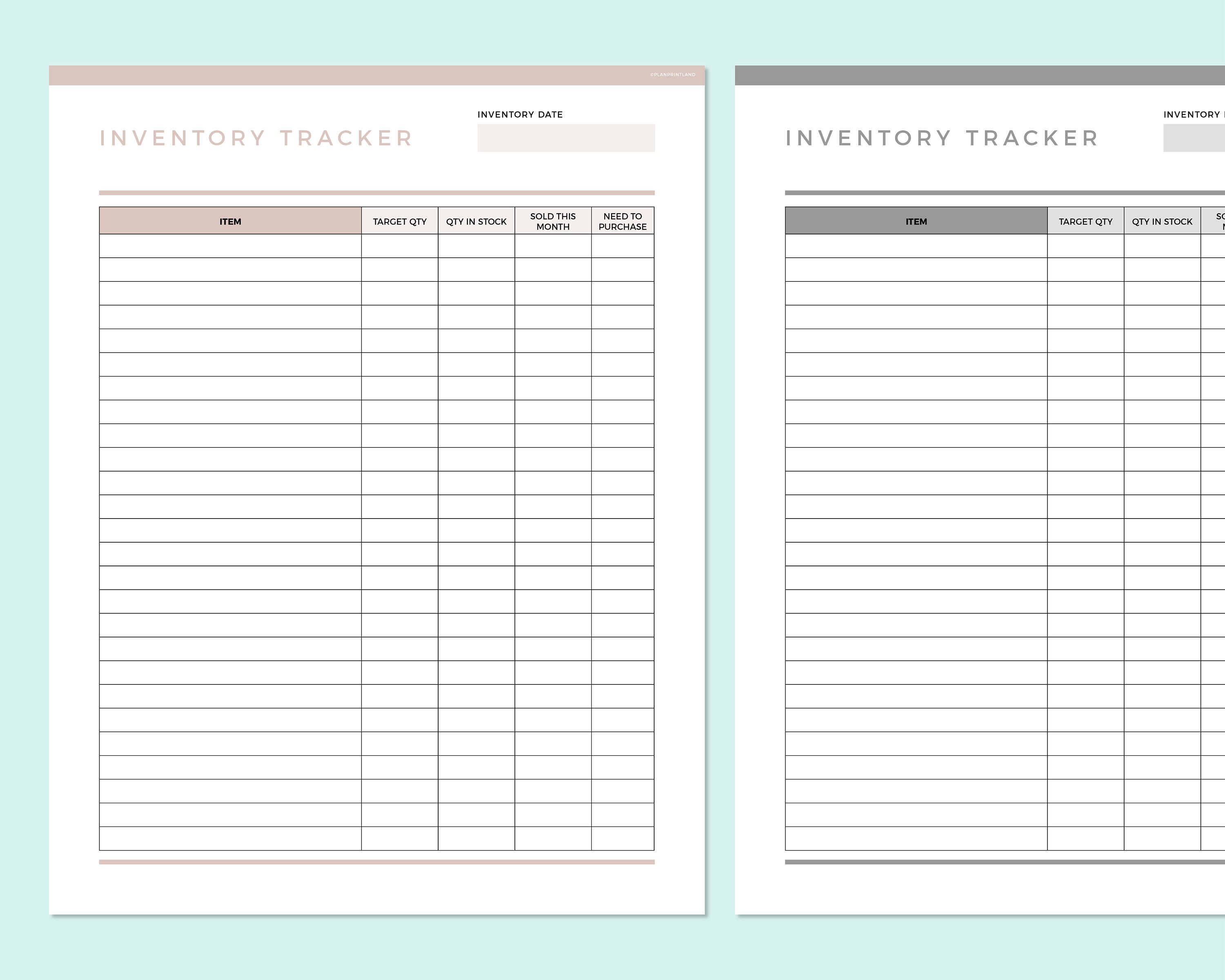 Editable Inventory Tracker Printable Fillable Inventory - Etsy Australia