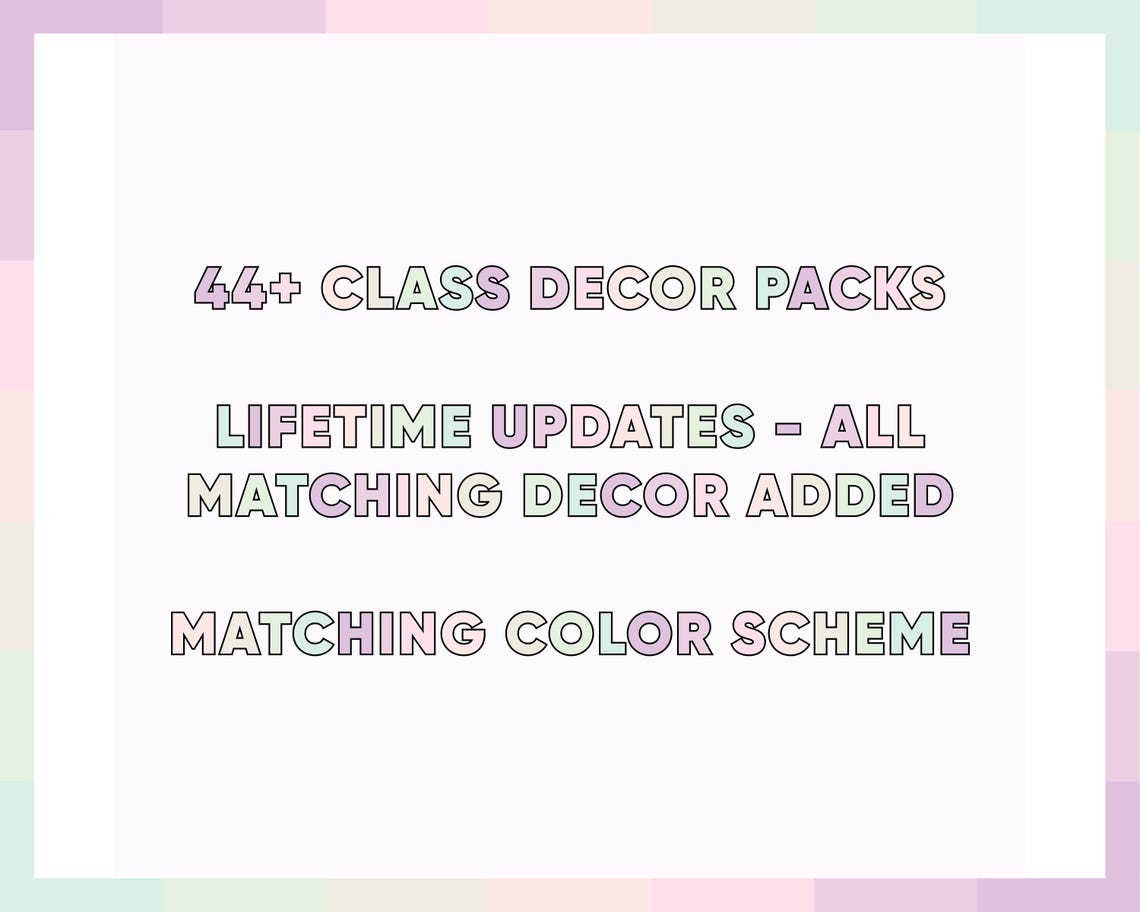 Pastel Classroom Decor Bundle | Pale Purple Pink Classroom Theme ...